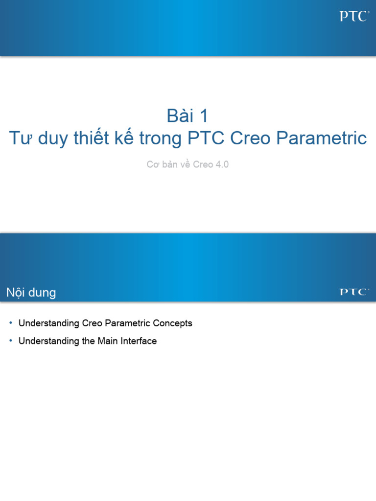 M00-Gioi Thieu Creo | PDF