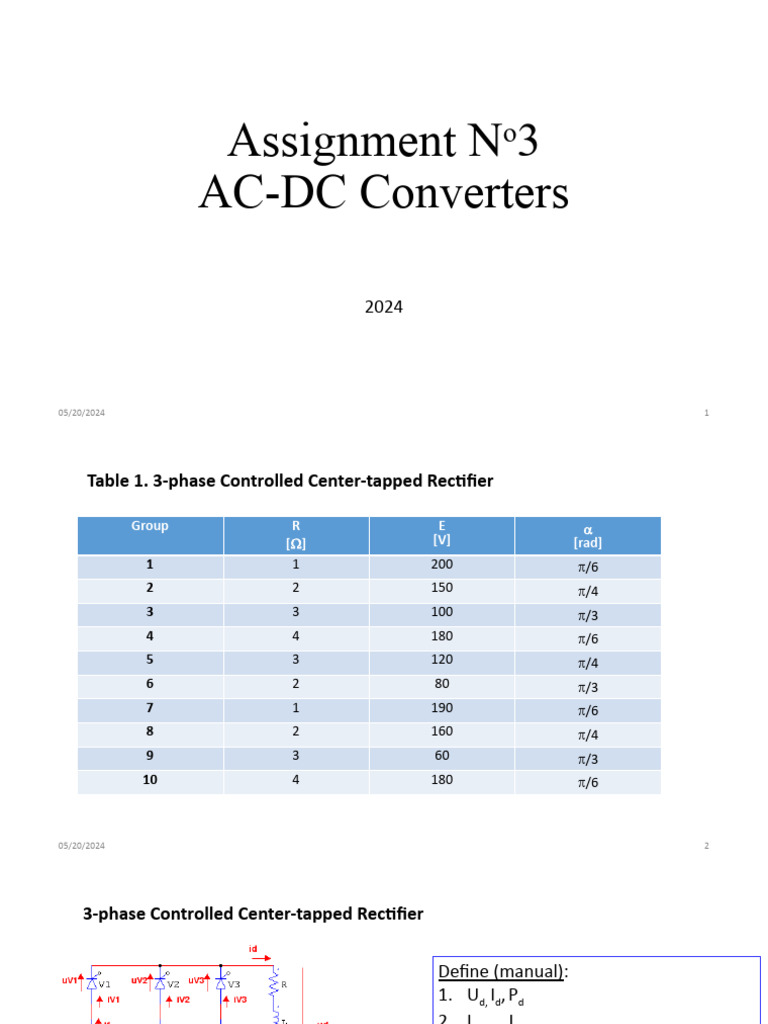 Assignment No3 OISP 2024 | PDF | Rectifier | Power (Physics)