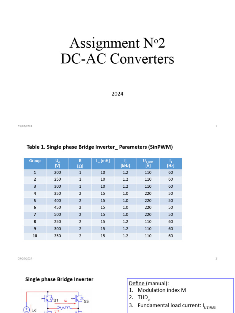 Assignment No2 OISP 2024 | PDF | Power Inverter | Manufactured Goods