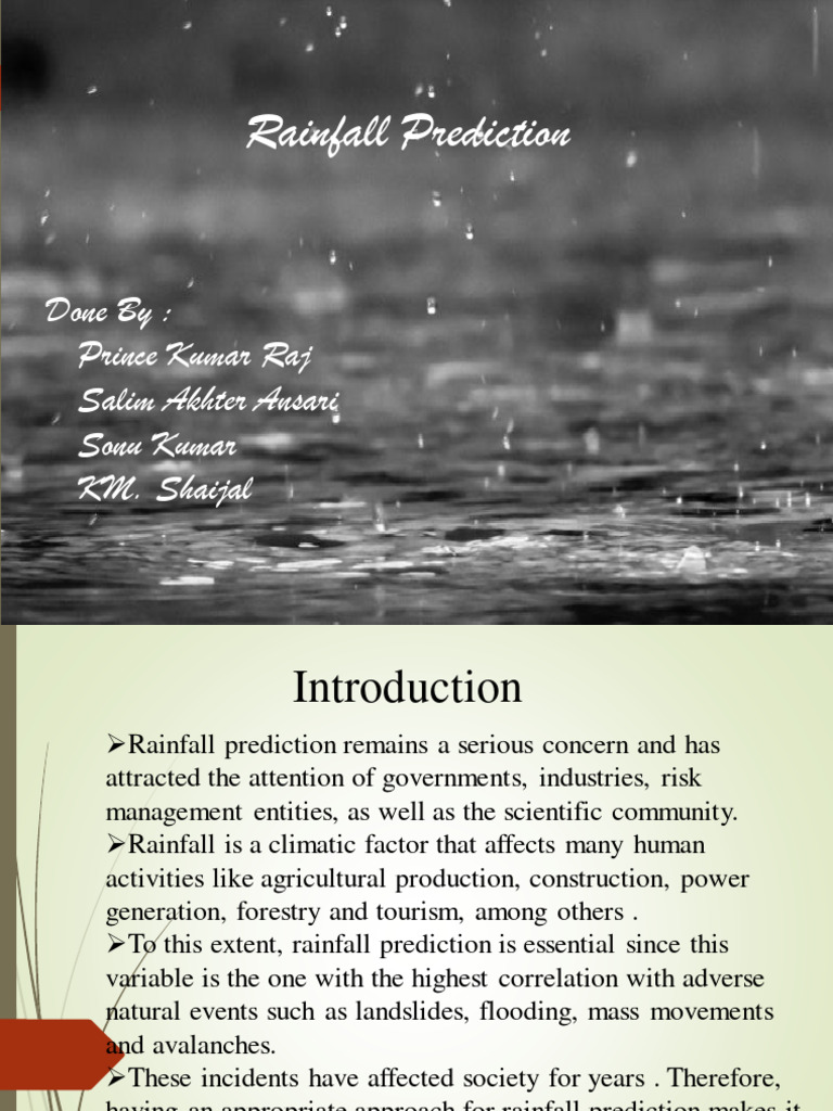 Rainfall Prediction Project | PDF | Earth Sciences | Meteorology