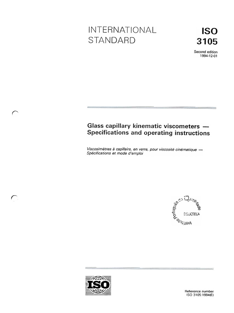 ISO 3105-Visocsity Without Annexes | PDF