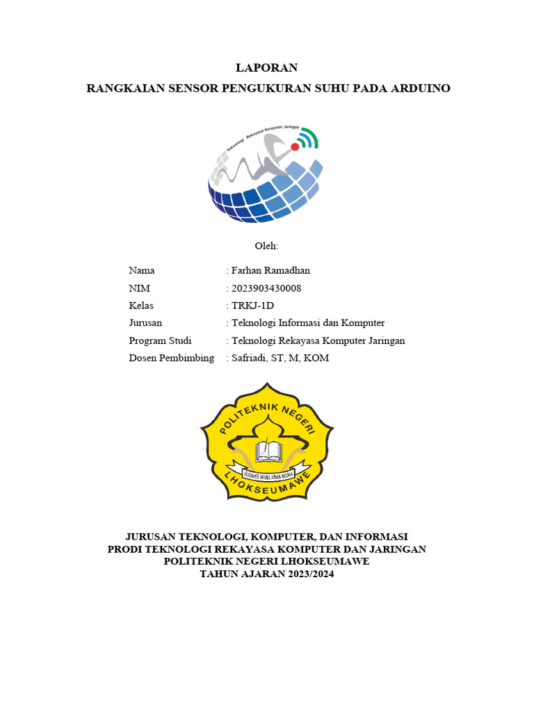 LAPORAN Potensiometer Farhan Ramadhan | PDF