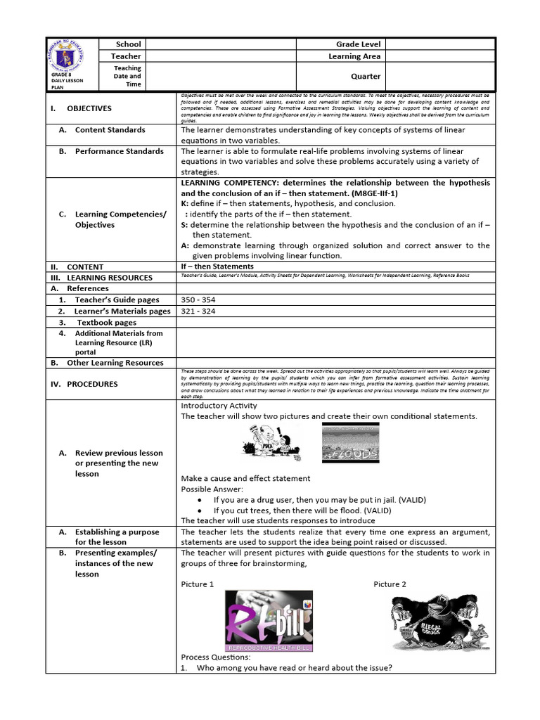 COT 4 Math 8 | PDF | Learning | Teachers