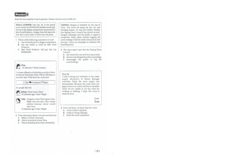 Worksheet Bi SPM 2021b | PDF