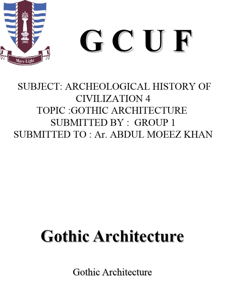 Gothic Architecture | PDF | Gothic Architecture | Vault (Architecture)
