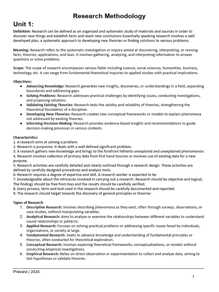 RM Notes | Download Free PDF | Sampling (Statistics) | Statistical ...
