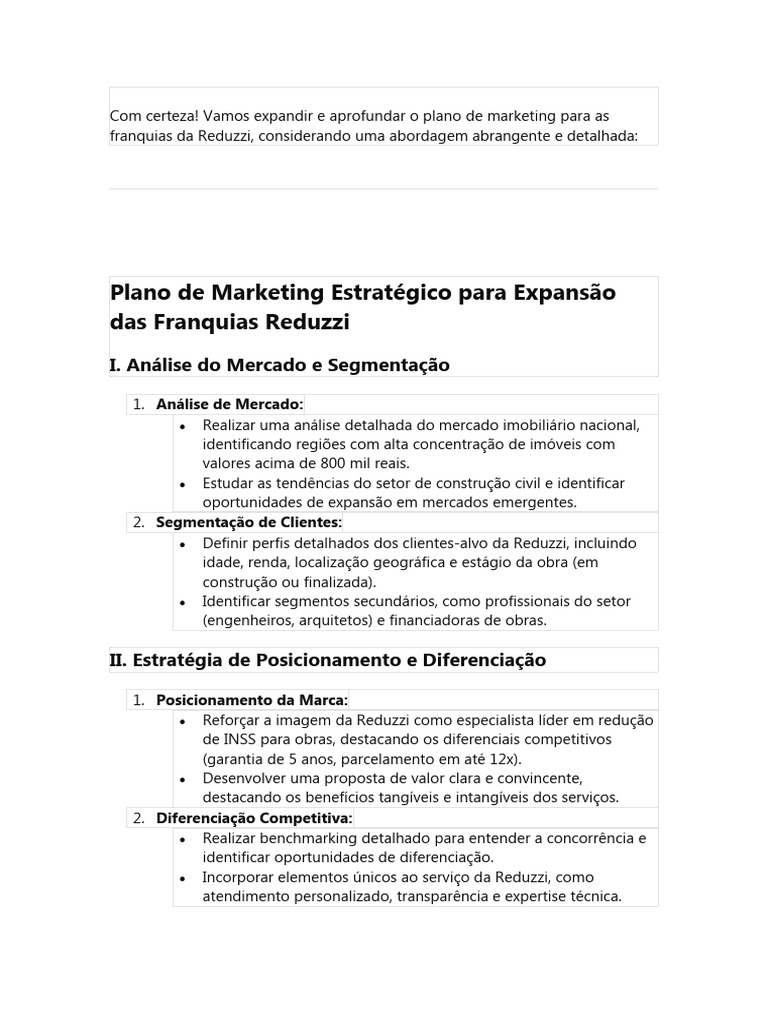 Plano de Marketing | PDF | Marketing | Marca