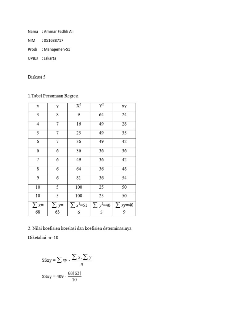 Diskusi 5 Statiska Ekonomi | PDF | Metode & Bahan Ajar