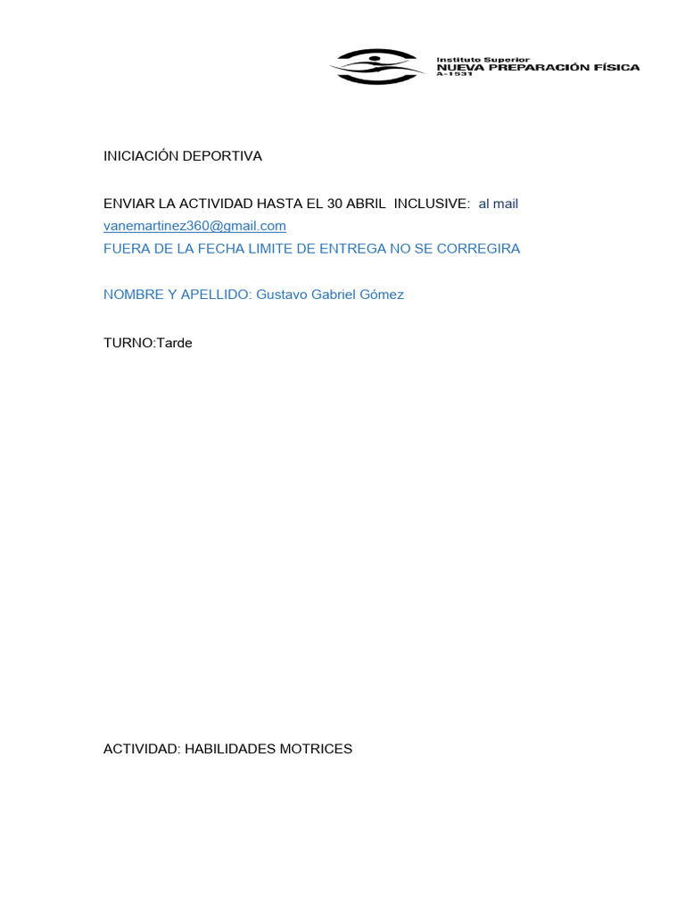 TP Iniciación Deportiva23 | PDF | Eje | Pelota