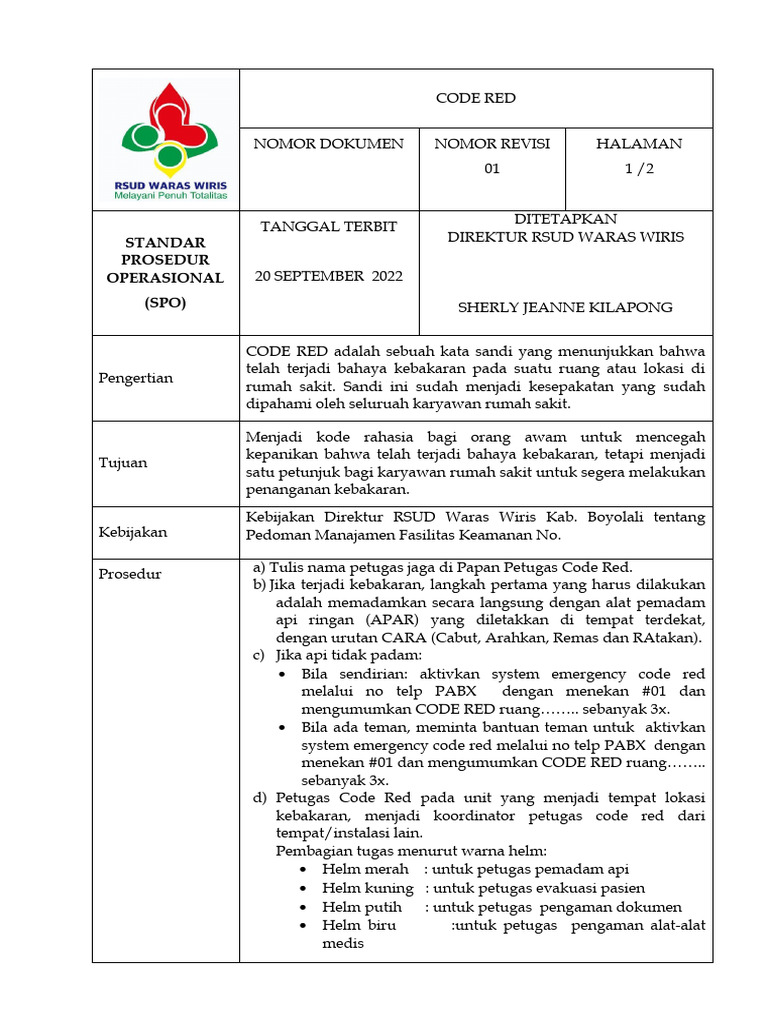 Code Red Revisi 01 | PDF