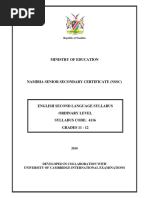 SP English L2 Syllabus 2024 Final | PDF | Learning | Second Language