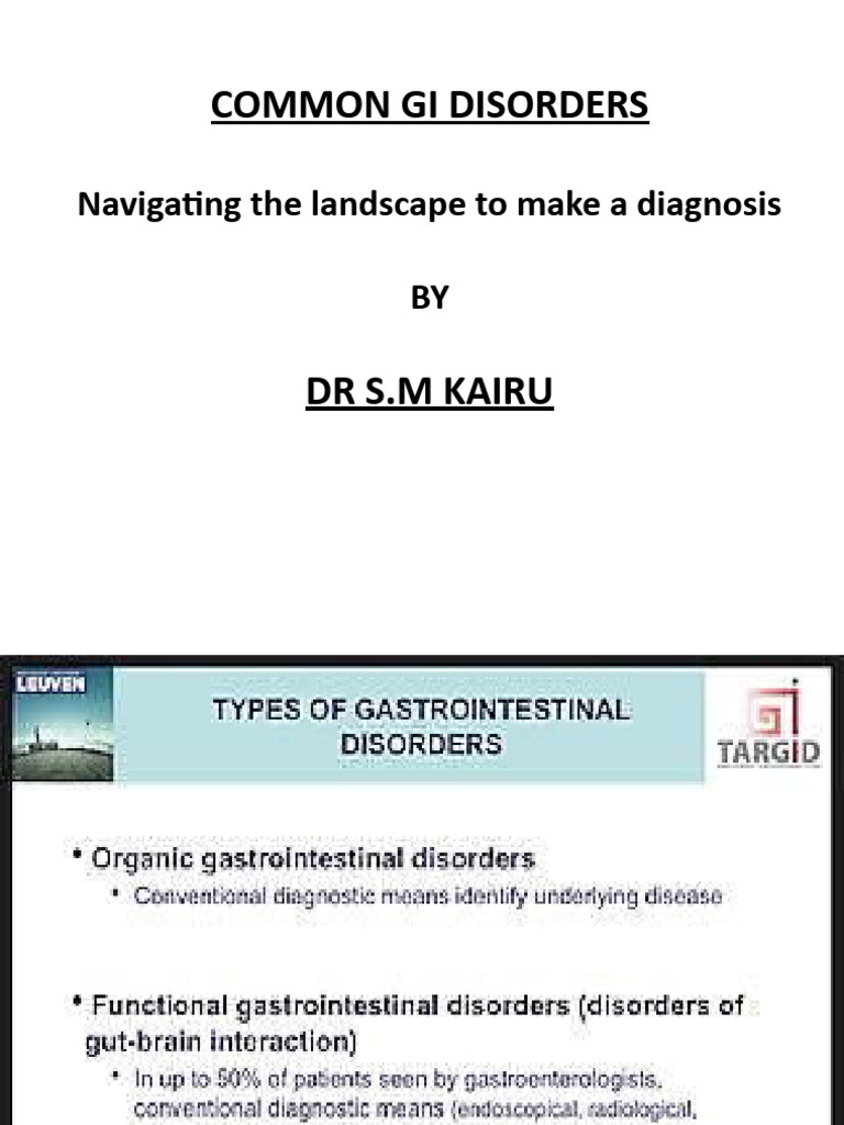 Common Gi Disorders | PDF | Irritable Bowel Syndrome | Indigestion