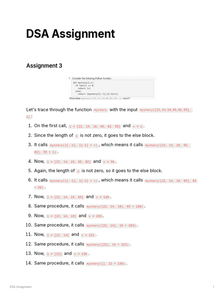 Dsa Assignment 3 Sol Pdf Computer Programming Software Engineering