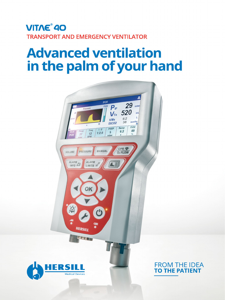 VITAE 40 Transport and Emergency Ventilator - Brochure - en | PDF