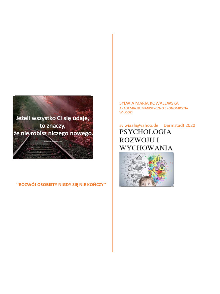 Art. PL Artykuł Psych Rozw.2020 | PDF
