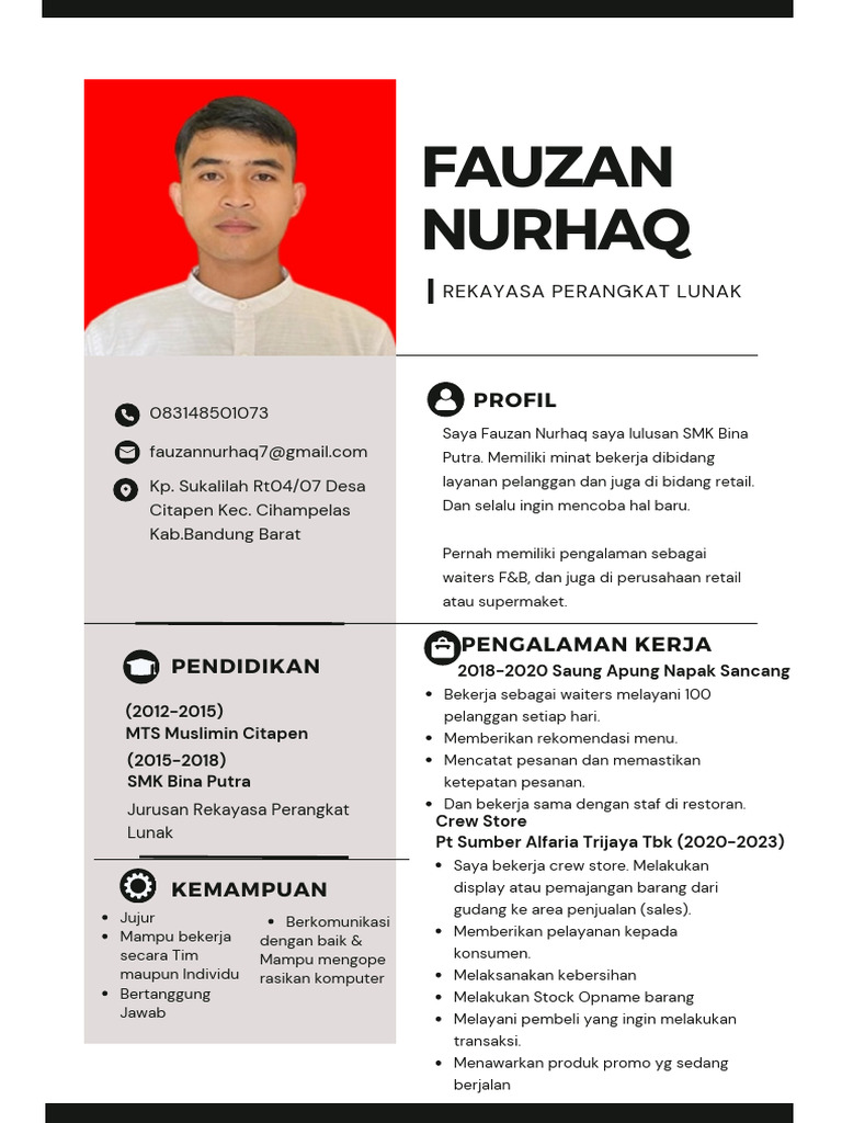 CV Fauzan New | PDF