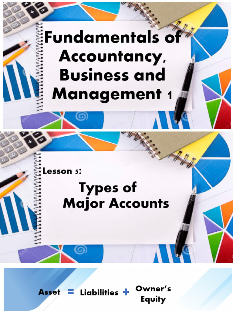 Types of Major Accounts | PDF | Expense | Revenue