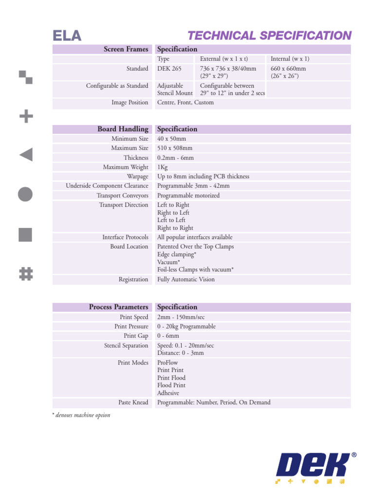 TDS - Dek Ela | PDF | Imaging