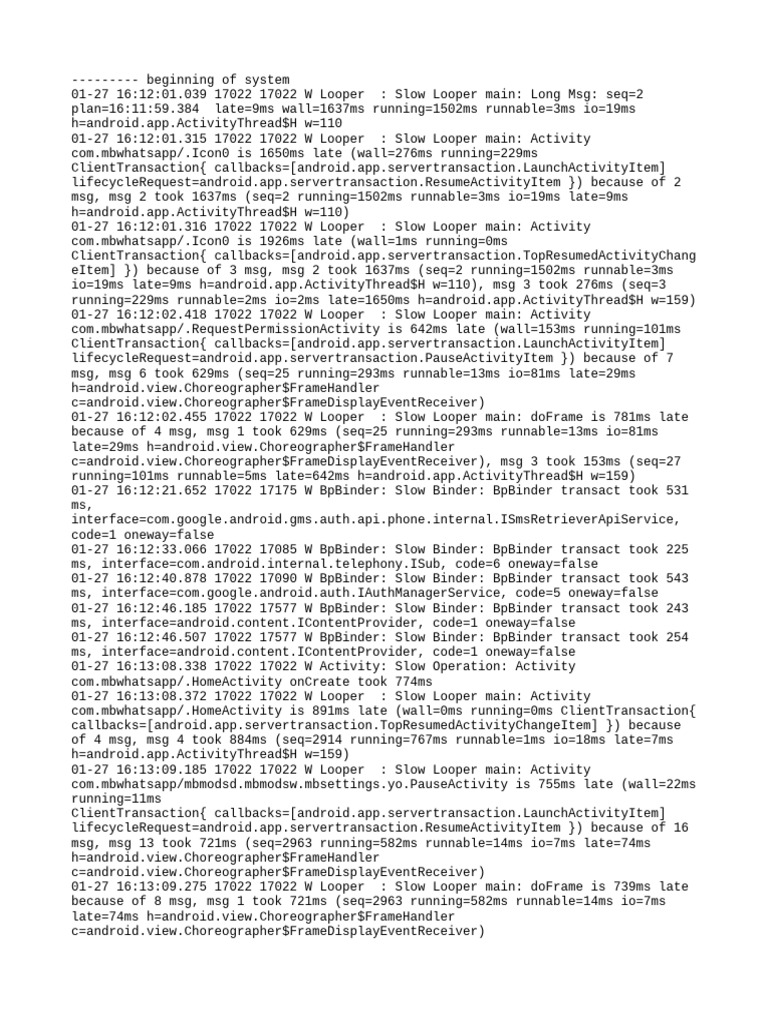 Logcat | PDF | Software | System Software