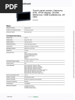 Schneider Electric - Easy-Harmony-ET6 - HMIET6400 | PDF | Touchscreen ...