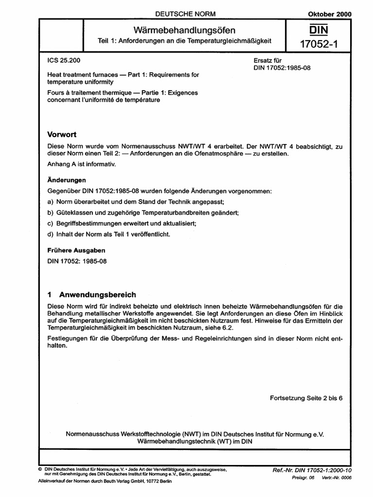 Din 17052-1 | PDF