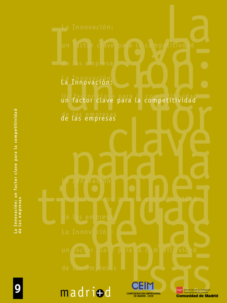 La Innovación Como Factor Clave Para La Competitividad | PDF | Business ... La Innovación Como Factor Clave Para La Competitividad | PDF | Business ...