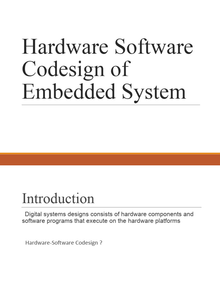 Introduction_to_codesign | PDF | Field Programmable Gate Array | Embedded System