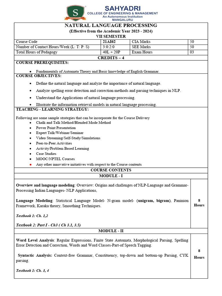 2 IPCC_Natural Language Processing | PDF | Parsing | Linguistics