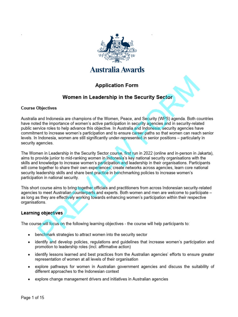 Preview Form - Women in Leadership 2024 | PDF | Policy | Leadership
