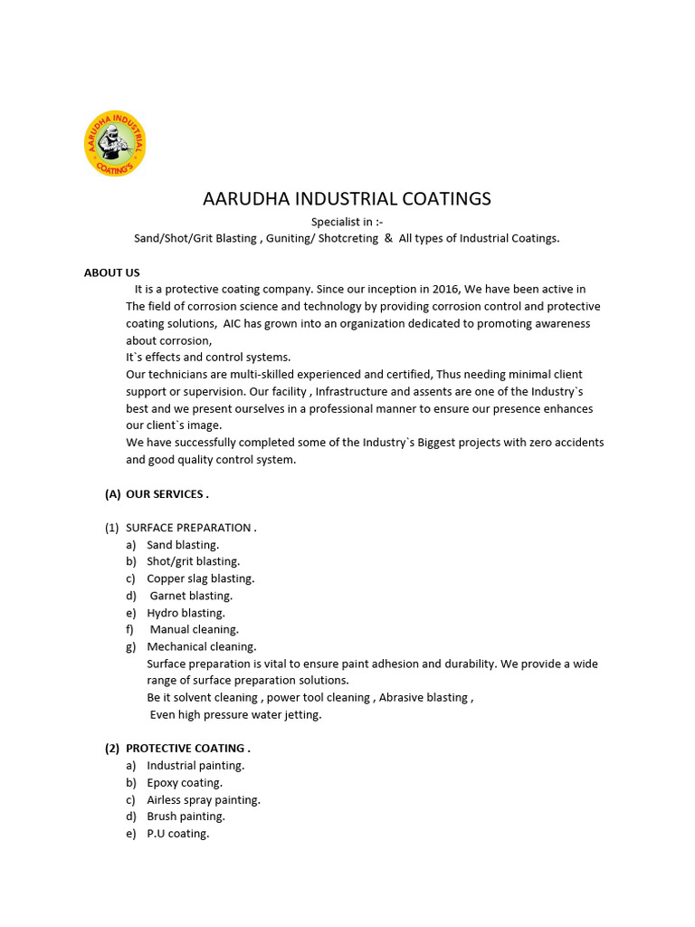 Profile of Aic | PDF | Materials | Industrial Processes