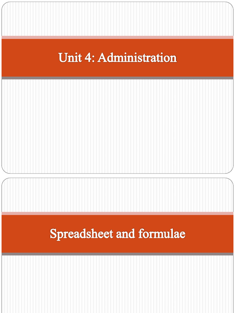 Student-Unit 4-Administration | PDF