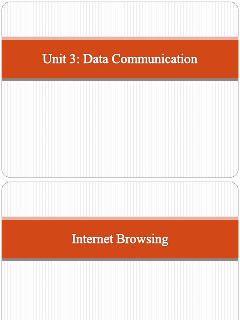 Student-Unit 3-Data Communication | PDF