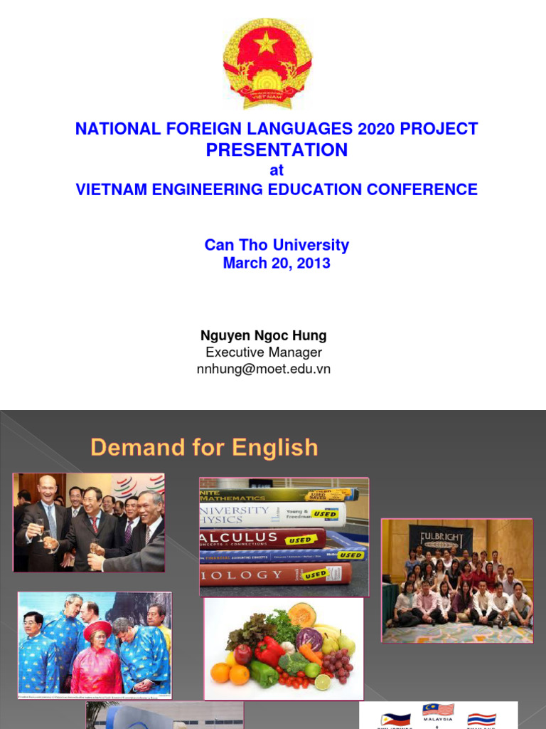 National Foreign Languages 2020 Project Presentation at Vietnam ...