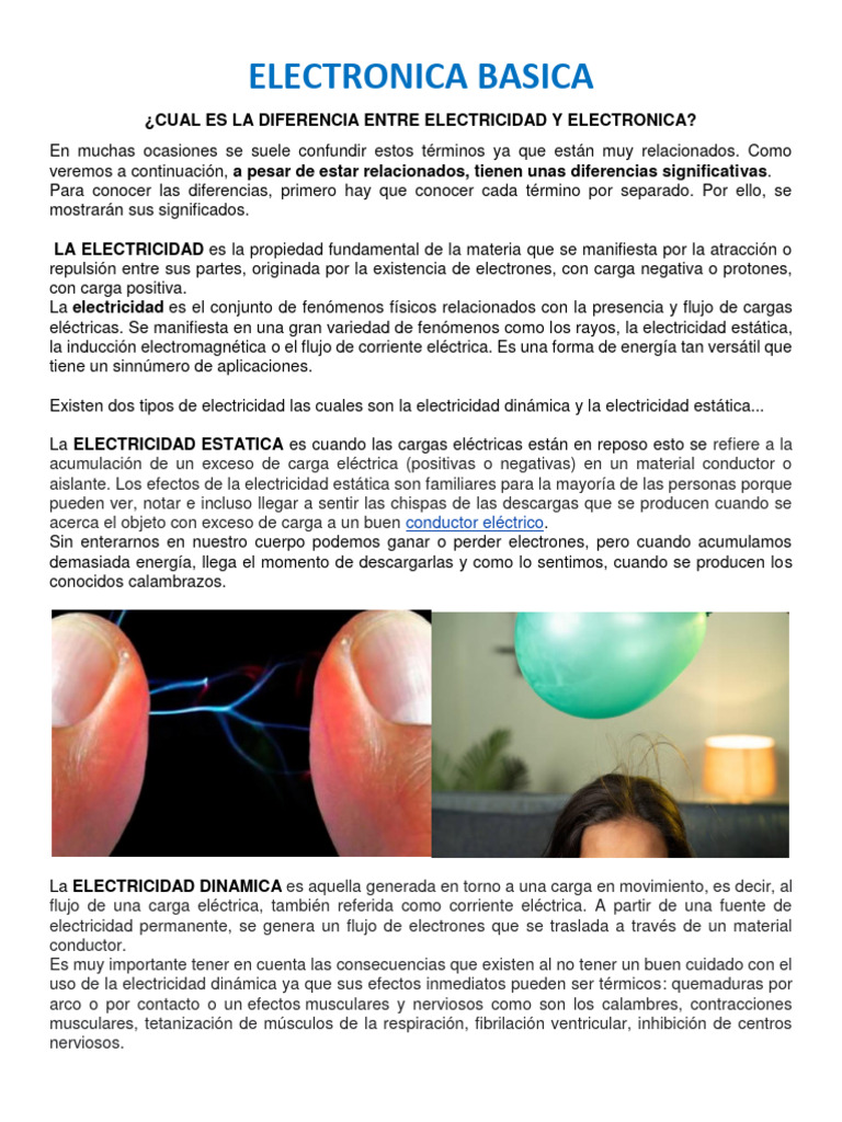 Electronica Basica PDF Completo | PDF | Componente electrónico ...