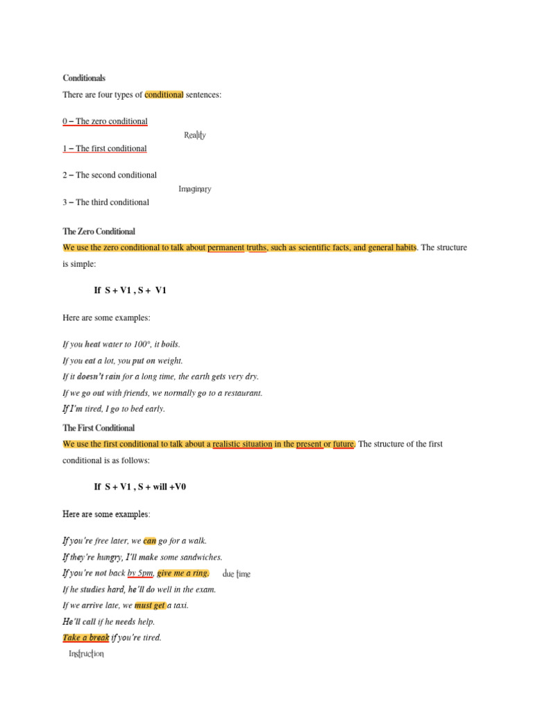 Conditionals | PDF