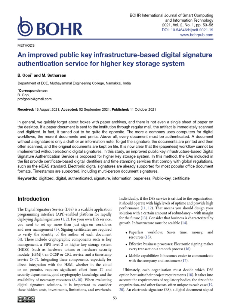 An Improved Public Key Infrastructure-Based Digital Signature ...