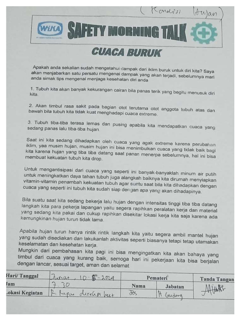 Scan Absensi Dan Minute of SMT 10 - 05 - 2024 | PDF