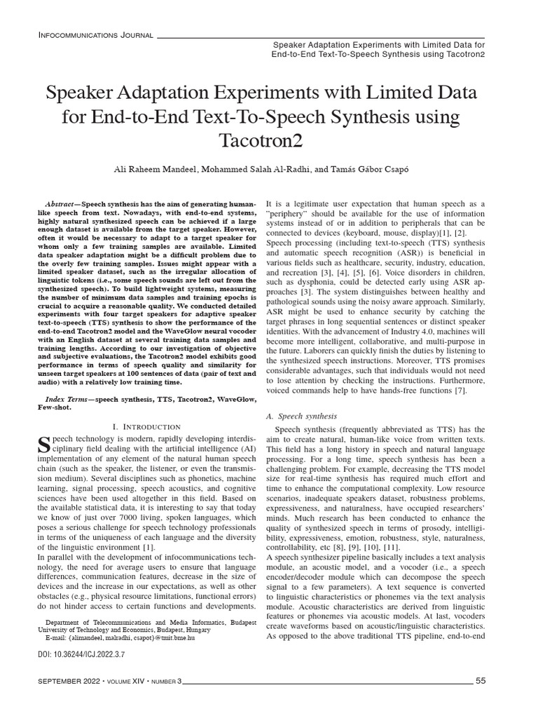 Endtoend Tts Using Tacotron2 | PDF | Speech Synthesis | Speech Recognition