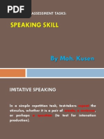 Component of Speaking | PDF | Speech | Fluency