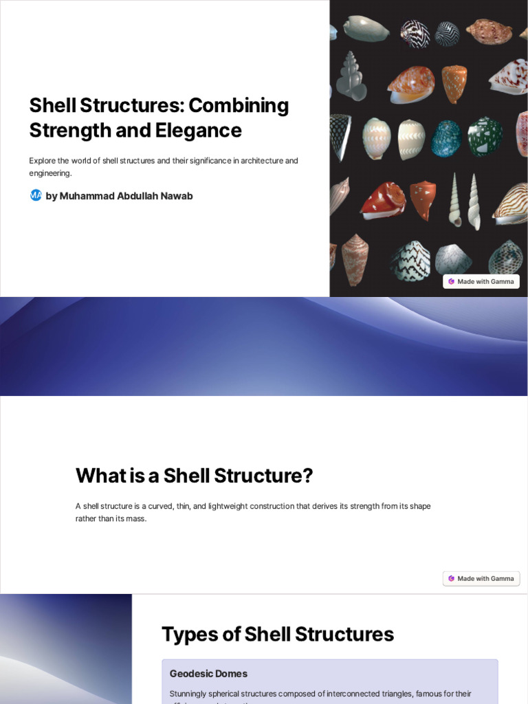 Shell Structures Combining Strength and Elegance | PDF | Strength Of ...
