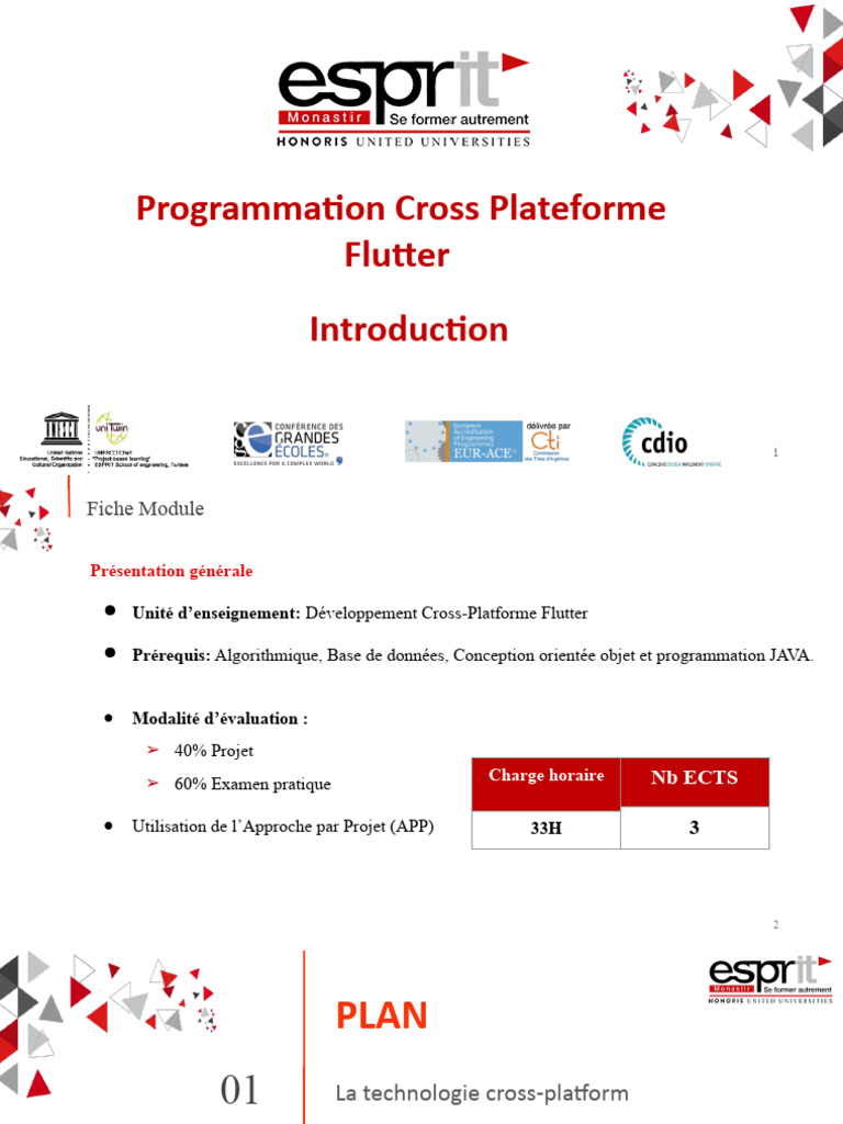 Flutter - Seance 1 - Introduction | PDF | Logiciel multiplateforme | Informatique
