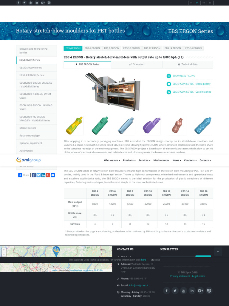 Rotary Stretch-Blow Moulders For PET Bottles - SMIGROUP | PDF | Computing