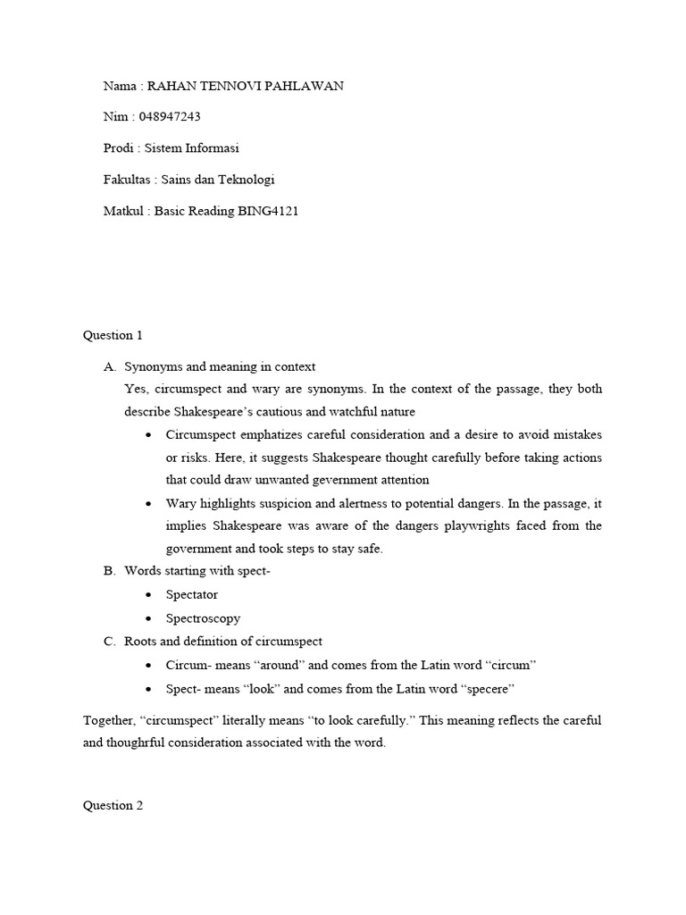 Tugas Tutorial 1 Basic Reading Pdf Sound Languages