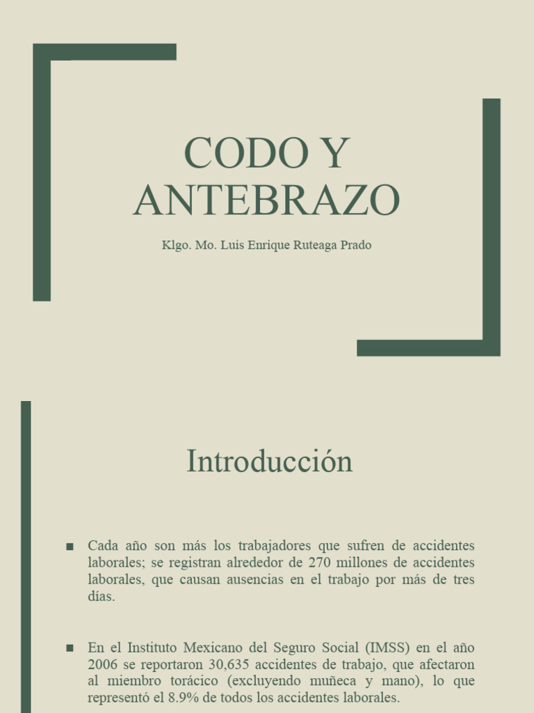 Codo Y Antebrazo Pdf Codo Sistema Musculoesquelético