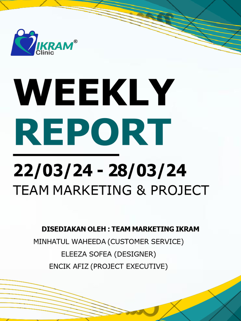 Weekly Marketing & Project Report | PDF | World Wide Web | Internet & Web