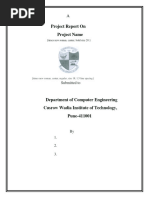 Computer Project Front Page | PDF