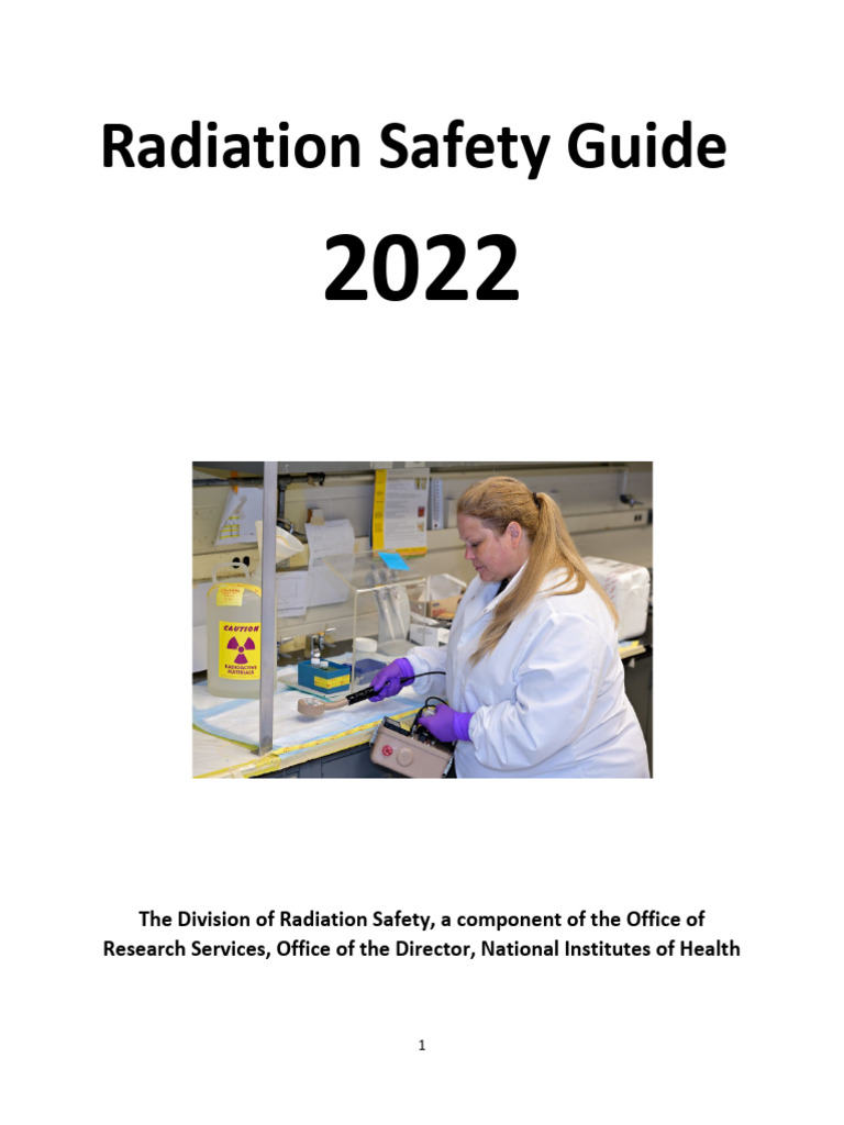 NIH Radiation Safety Guidelines 2022 | PDF | Radioactive Contamination ...