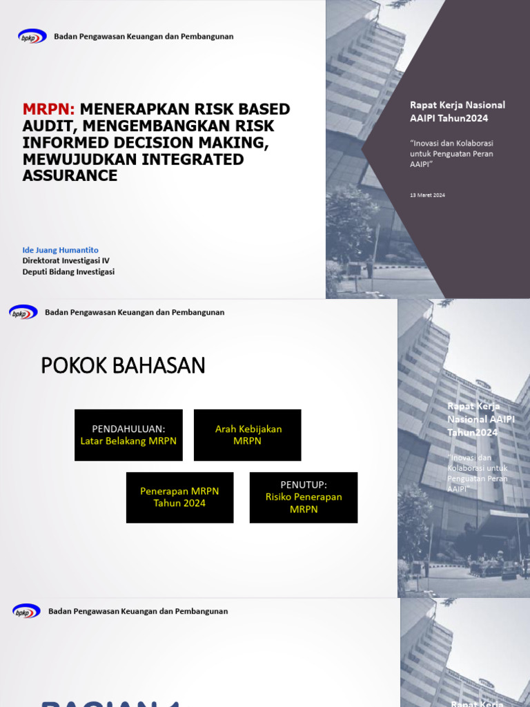 Paparan MRPN Rakernas AAIPI 2024 | PDF