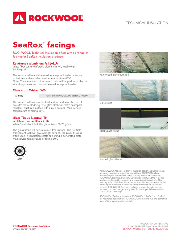 RW Ti Searox Facings | Download Free PDF | Building Insulation | Glasses