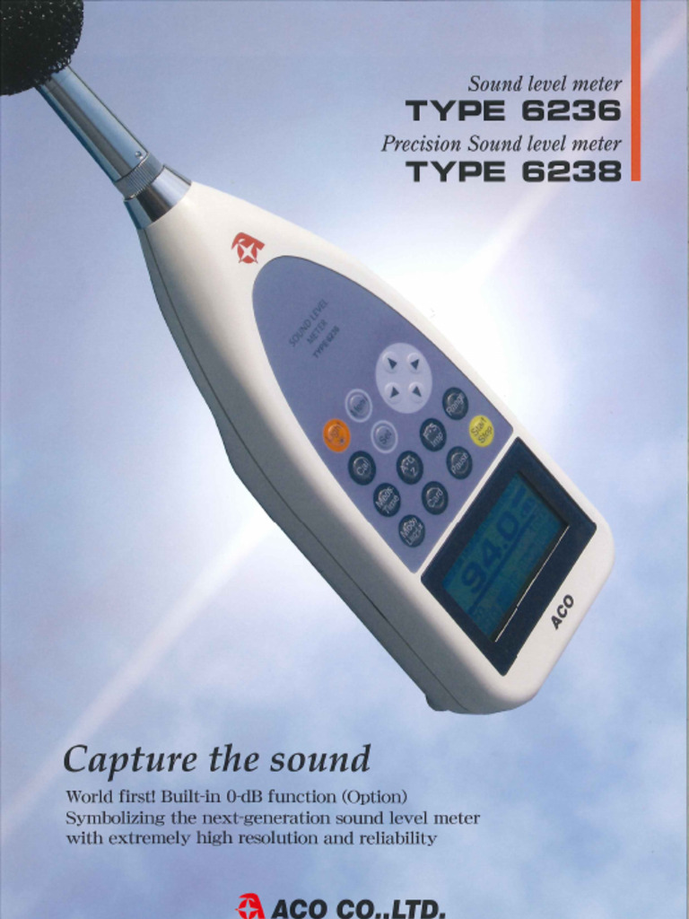 Aco Sound Level Meter 6230 Series | PDF
